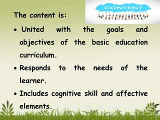 Curriculum content.ppt