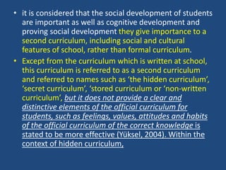 Curriculum core hidden null | PPTX