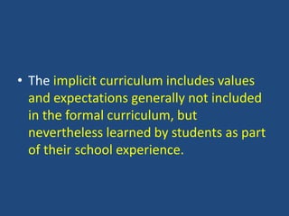 Curriculum core hidden null | PPTX