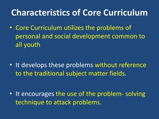Curriculum core hidden null | PPTX