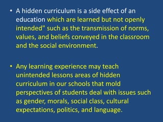 Curriculum core hidden null | PPTX
