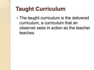 Curriculum and Instruction Class # 1 | PPTX