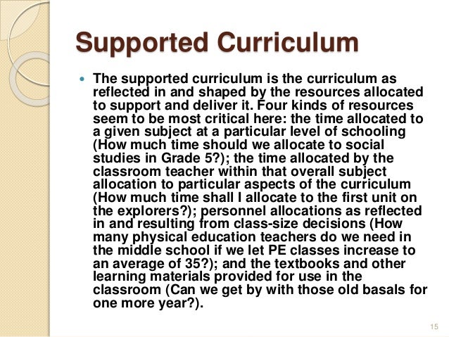 Curriculum and Instruction Class # 1
