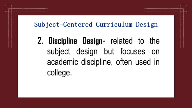 CURRICULUM DESIGN( Types of curriculum).pptx | Primary Education | Education