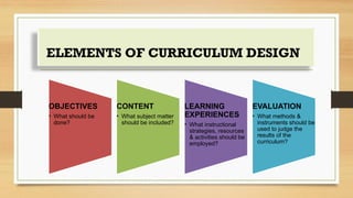 Curriculum design, curriculum and Syllabus | PPTX