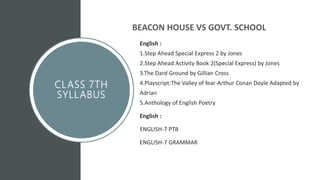 Curriculum design 7th grade | PPTX