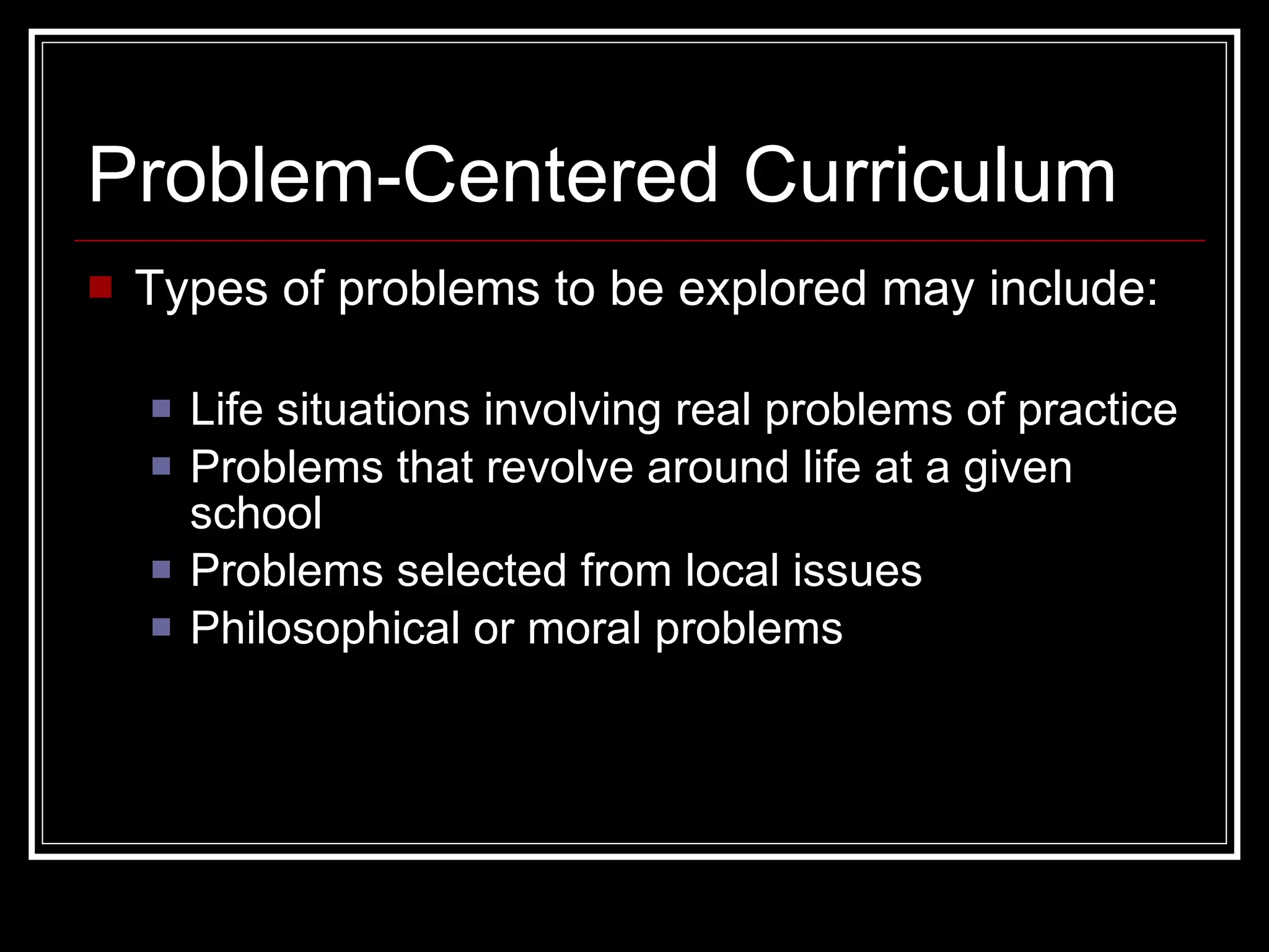 Curriculum design and models | PPT