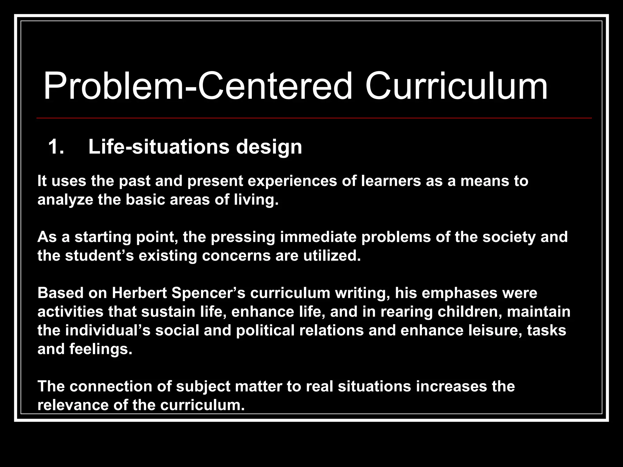 Curriculum design and models | PPT