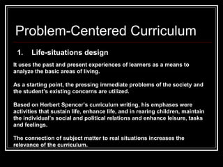 Curriculum design and models | PPT