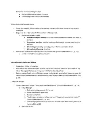 Curriculum design chapter 6 | DOCX