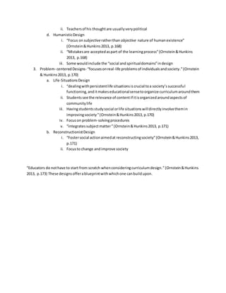 Curriculum design chapter 6 | DOCX