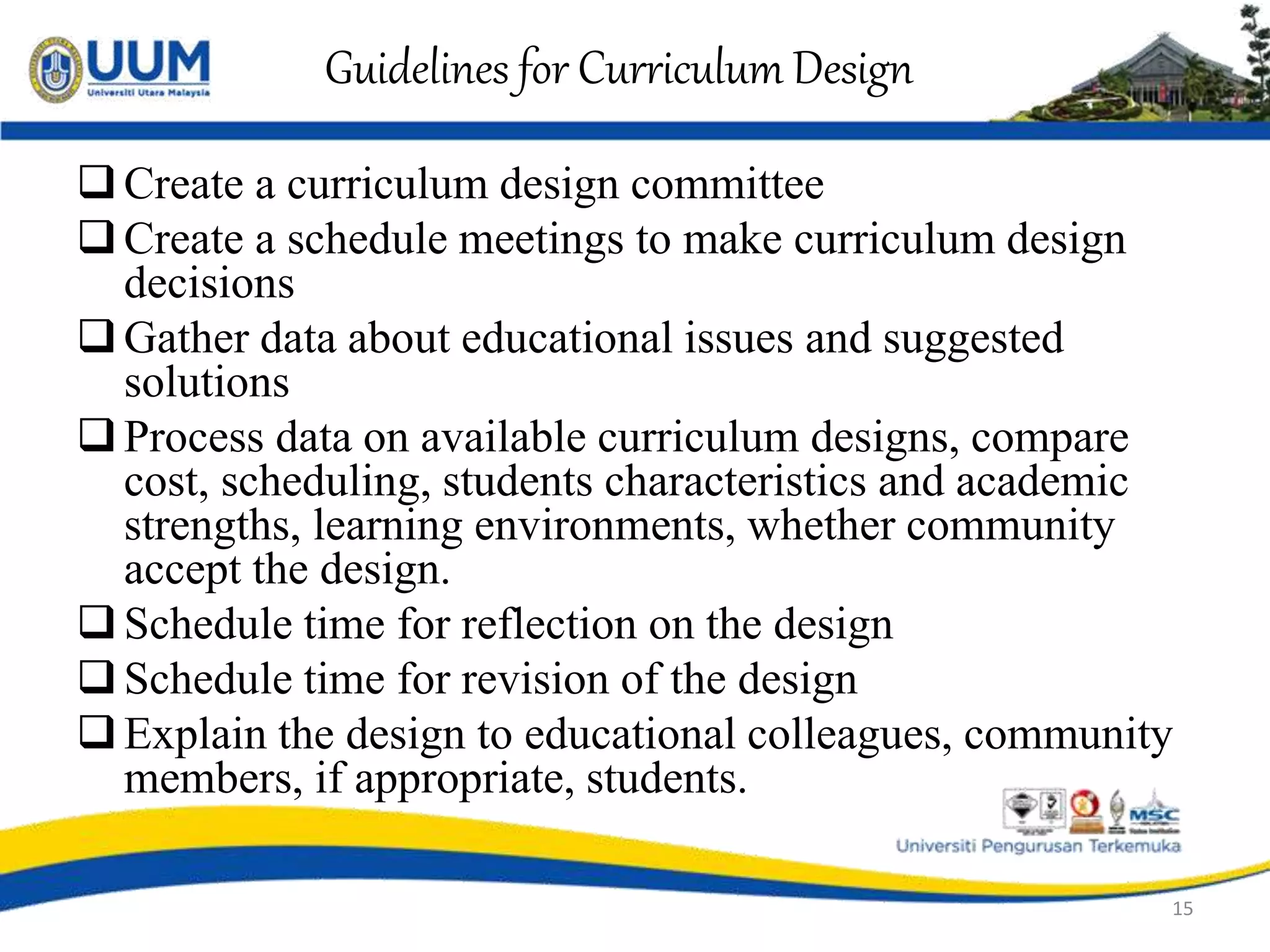 Curriculum Design | PPTX