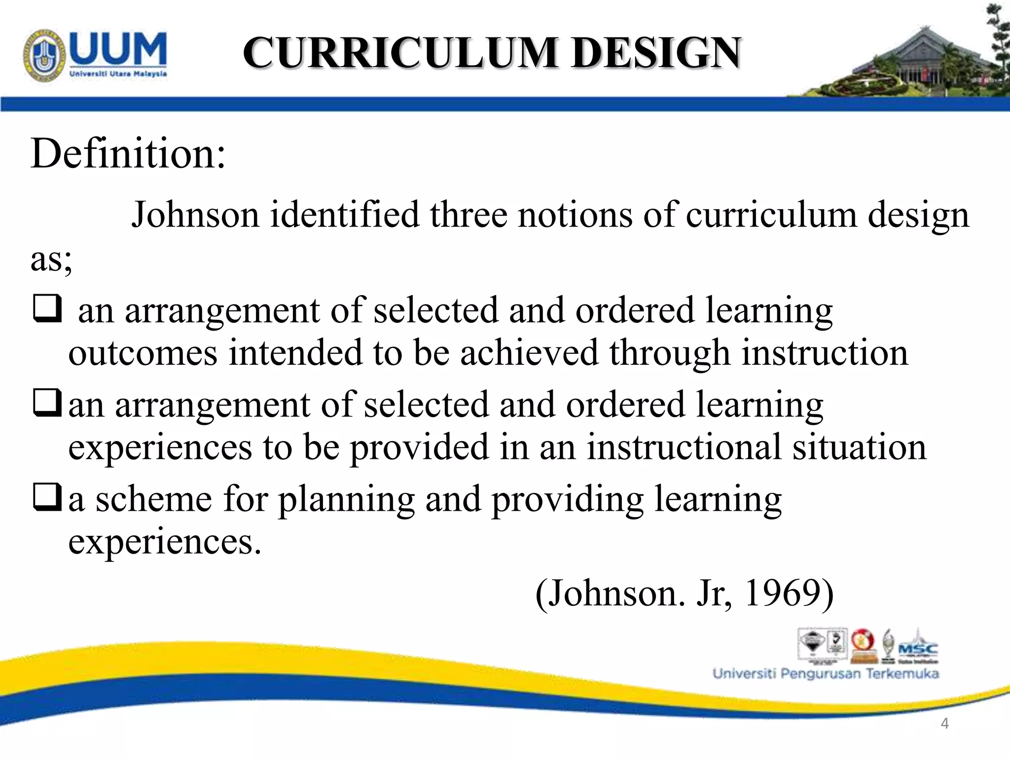 Curriculum Design | PPTX