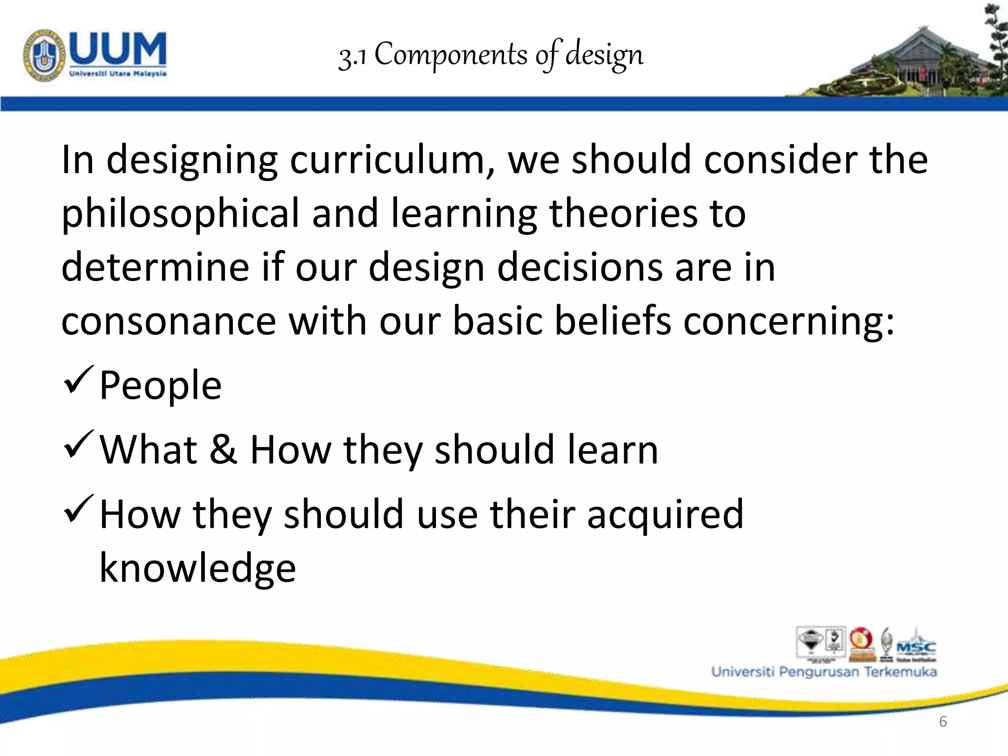 Curriculum Design | PPTX