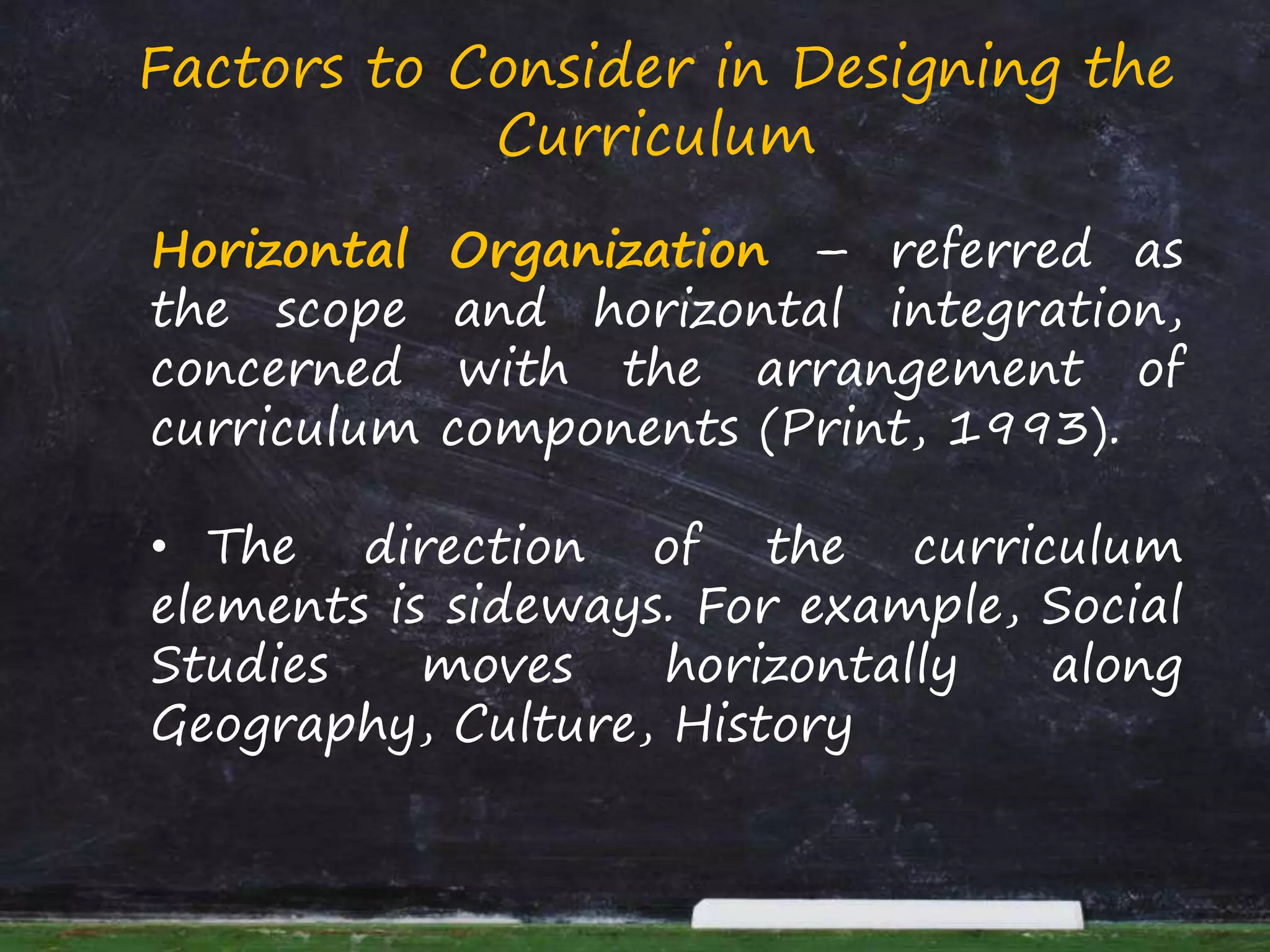 Curriculum design (Professional Education) | PPTX