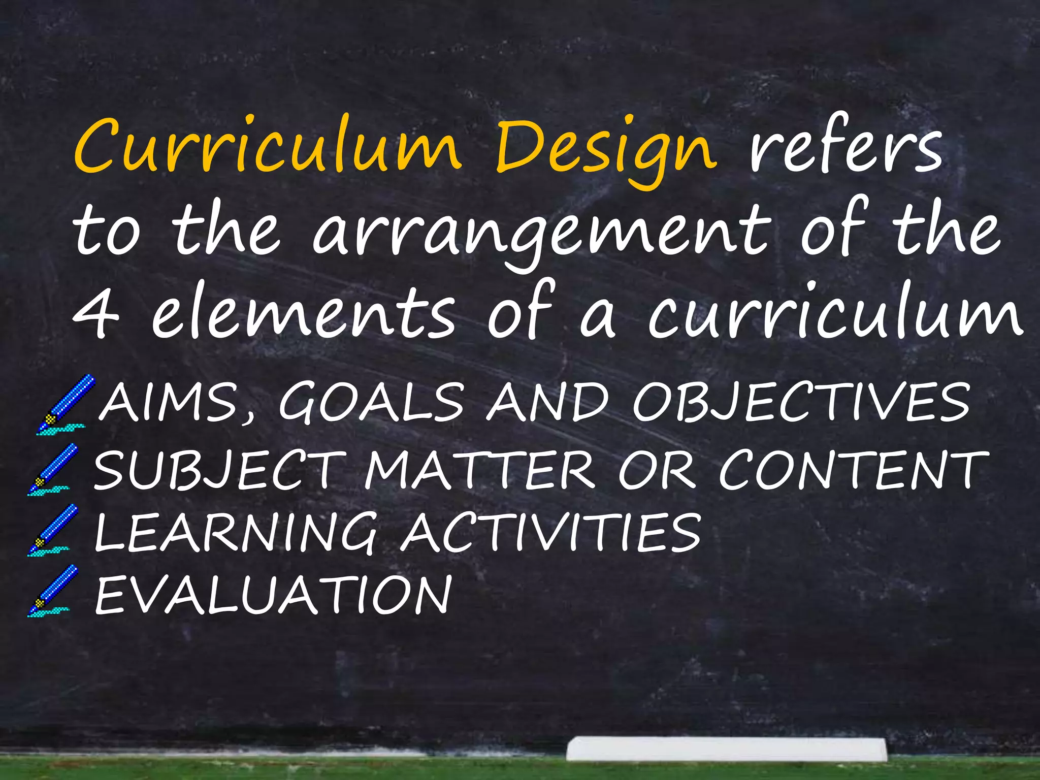 Curriculum design (Professional Education) | PPTX