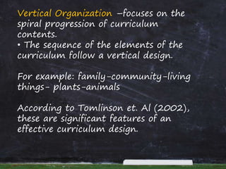 Curriculum design (Professional Education) | PPTX