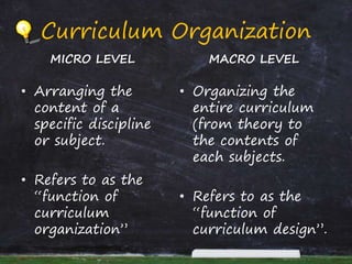 Curriculum design (Professional Education) | PPTX