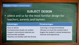 Curriculum design models | PPTX