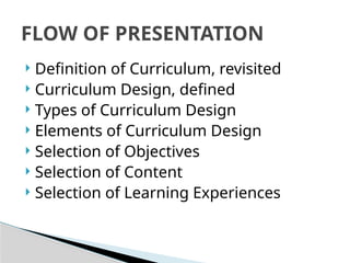 CurriculumdesignPowerpointpresentaation. | PPTX