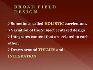 Curriculum designs | PPT