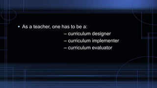 Curriculum designs model | PPT