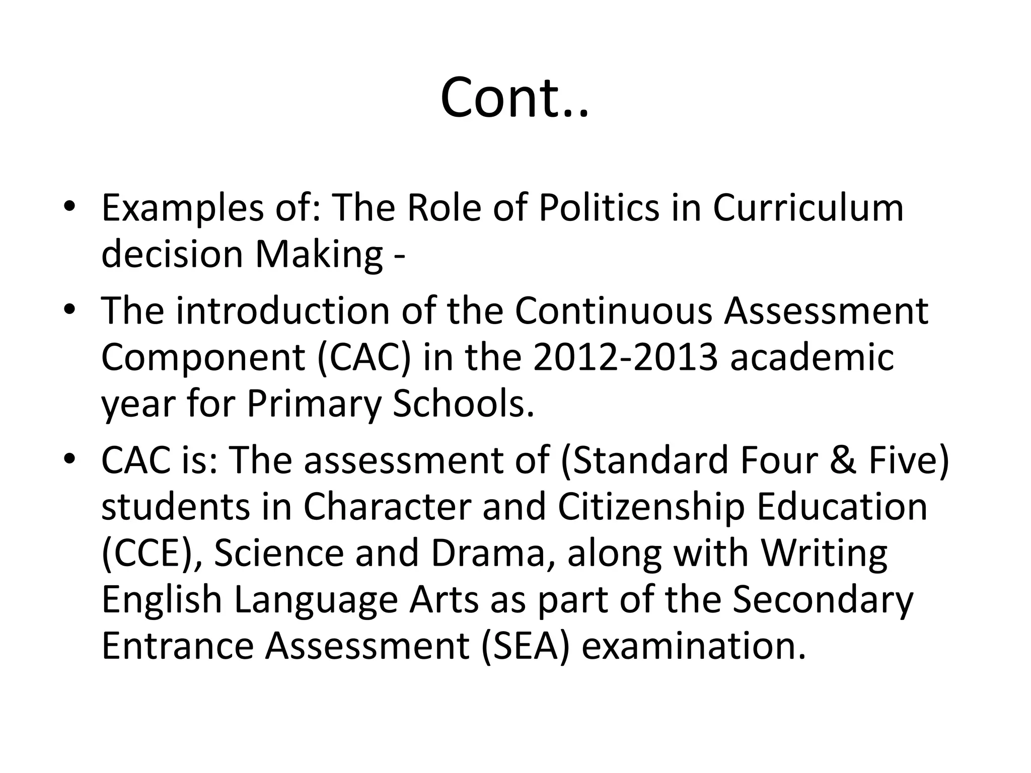Curriculum determinants | PPTX