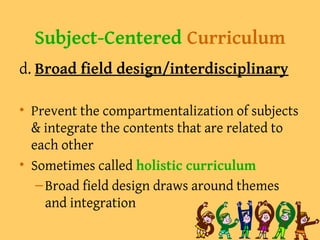 Crafting the Curriculum | PPT