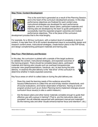Curriculum develop cost time example | PDF