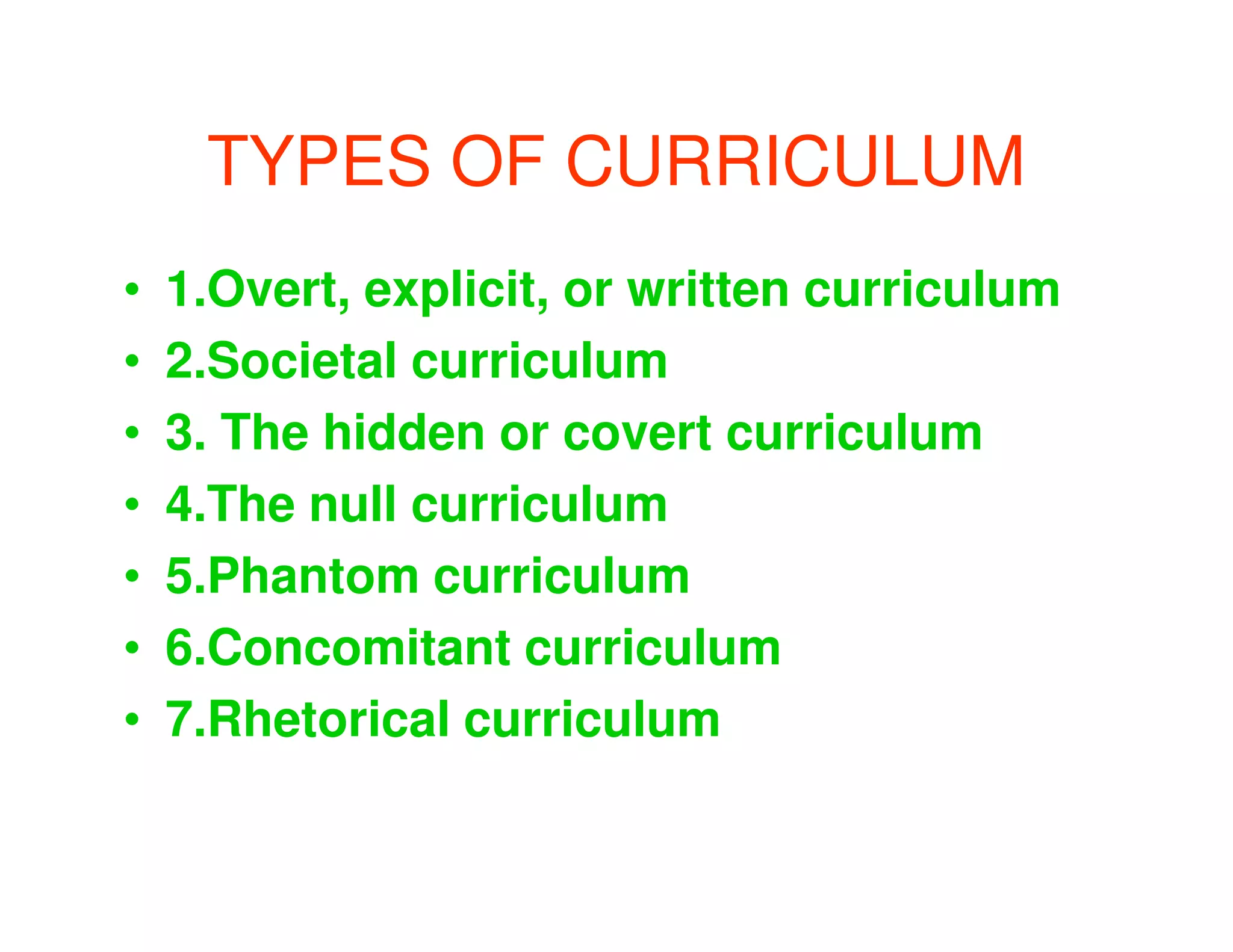 Curriculum development 1 | PDF