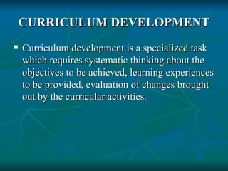 Curriculum development | PPT