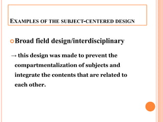 Curriculum development | PPTX