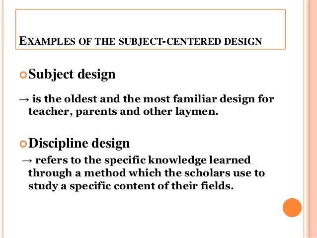 Curriculum development