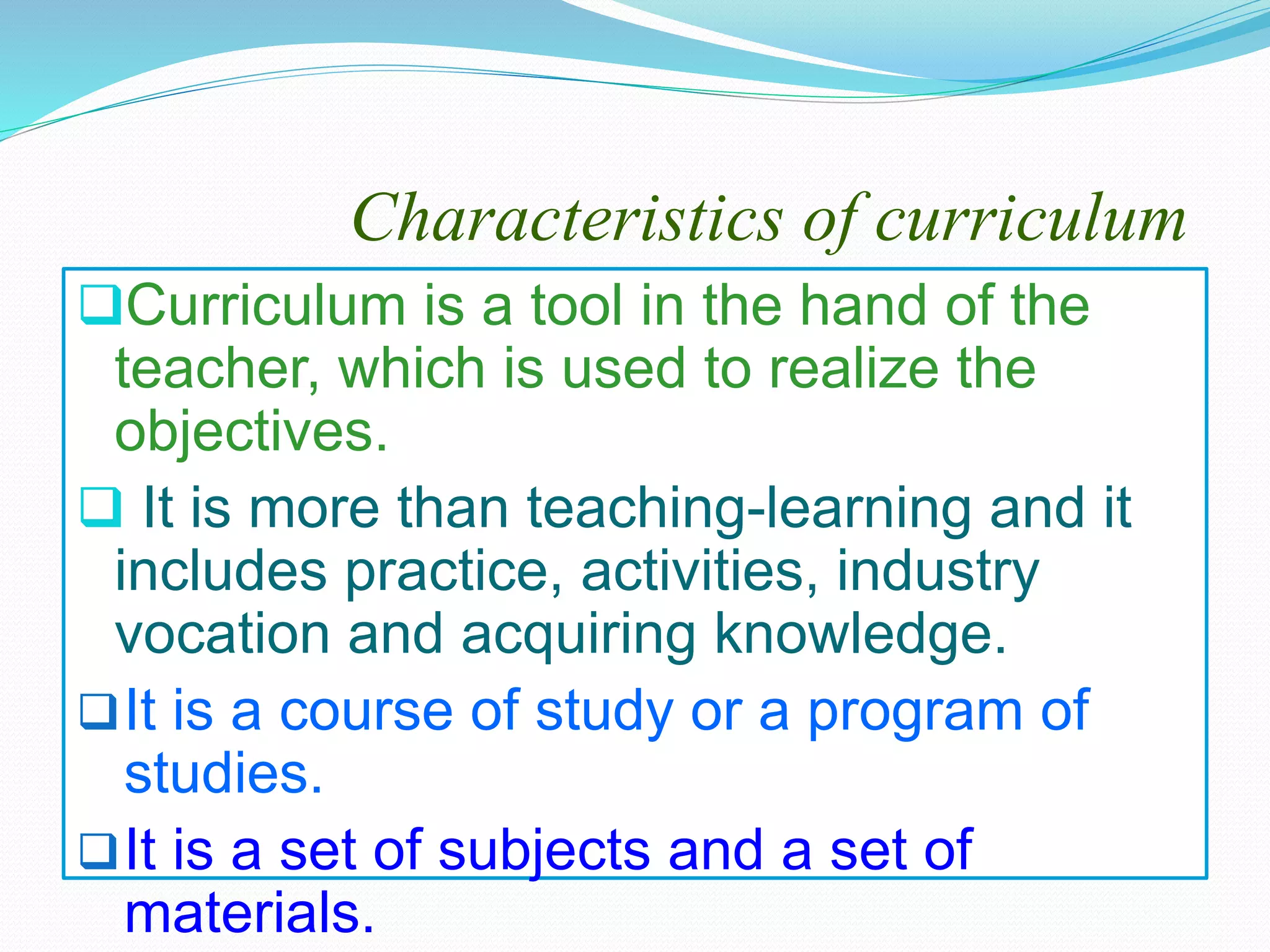 Curriculum development | PPTX