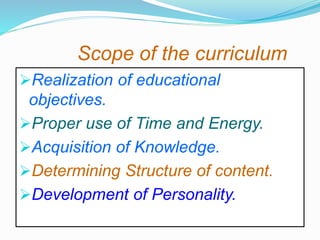 Curriculum development | PPTX