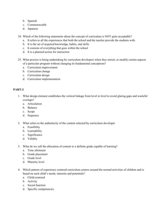 Curriculum development | PDF