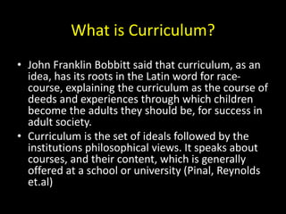 Curriculum development | PPTX