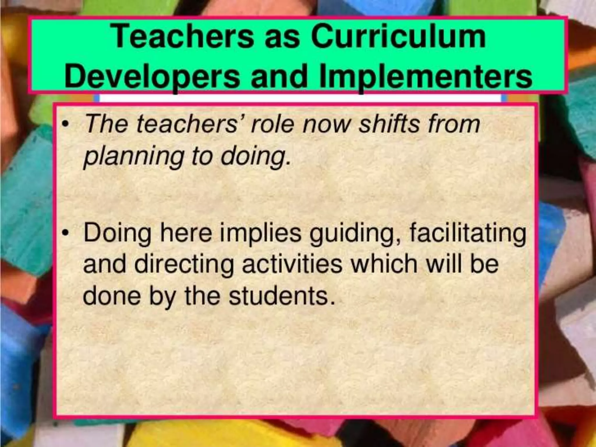 Lesson 4 : STAKEHOLDERS IN CURRICULUM IMPLEMENTATION | PPTX