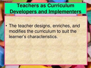 Lesson 4 : STAKEHOLDERS IN CURRICULUM IMPLEMENTATION | PPTX
