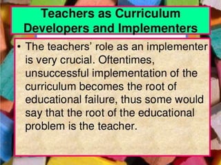 Lesson 4 : STAKEHOLDERS IN CURRICULUM IMPLEMENTATION | PPTX