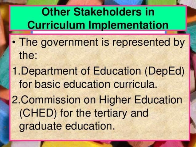 Lesson 4 : STAKEHOLDERS IN CURRICULUM IMPLEMENTATION | PPTX