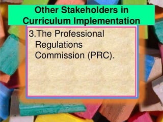 Lesson 4 : STAKEHOLDERS IN CURRICULUM IMPLEMENTATION | PPTX