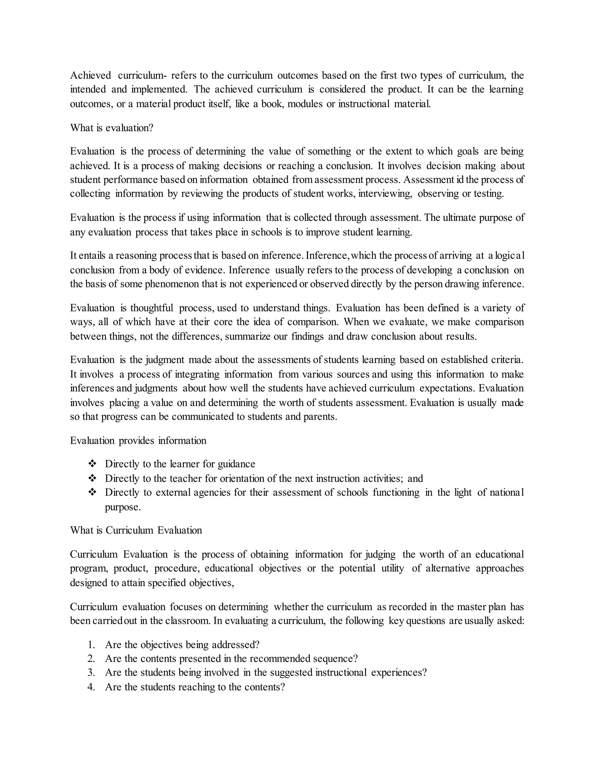 Curriculum development | DOCX