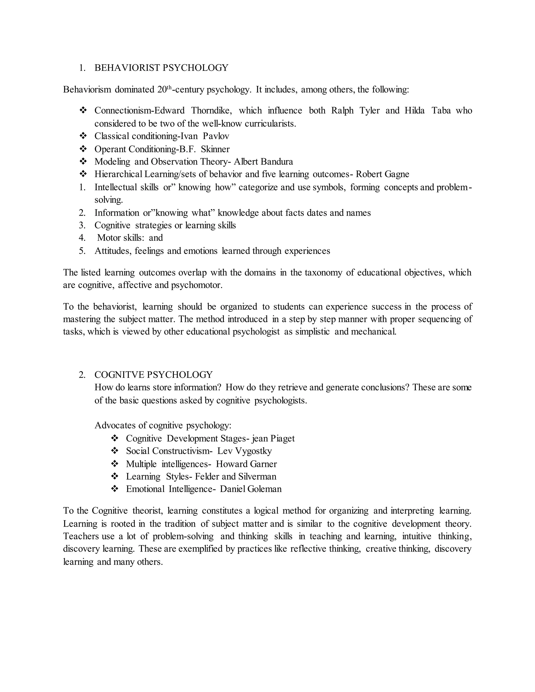 Curriculum development | DOCX