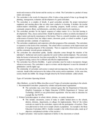 Curriculum development | PDF