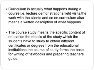 Curriculum development.ppt made by sonal patel | PPT