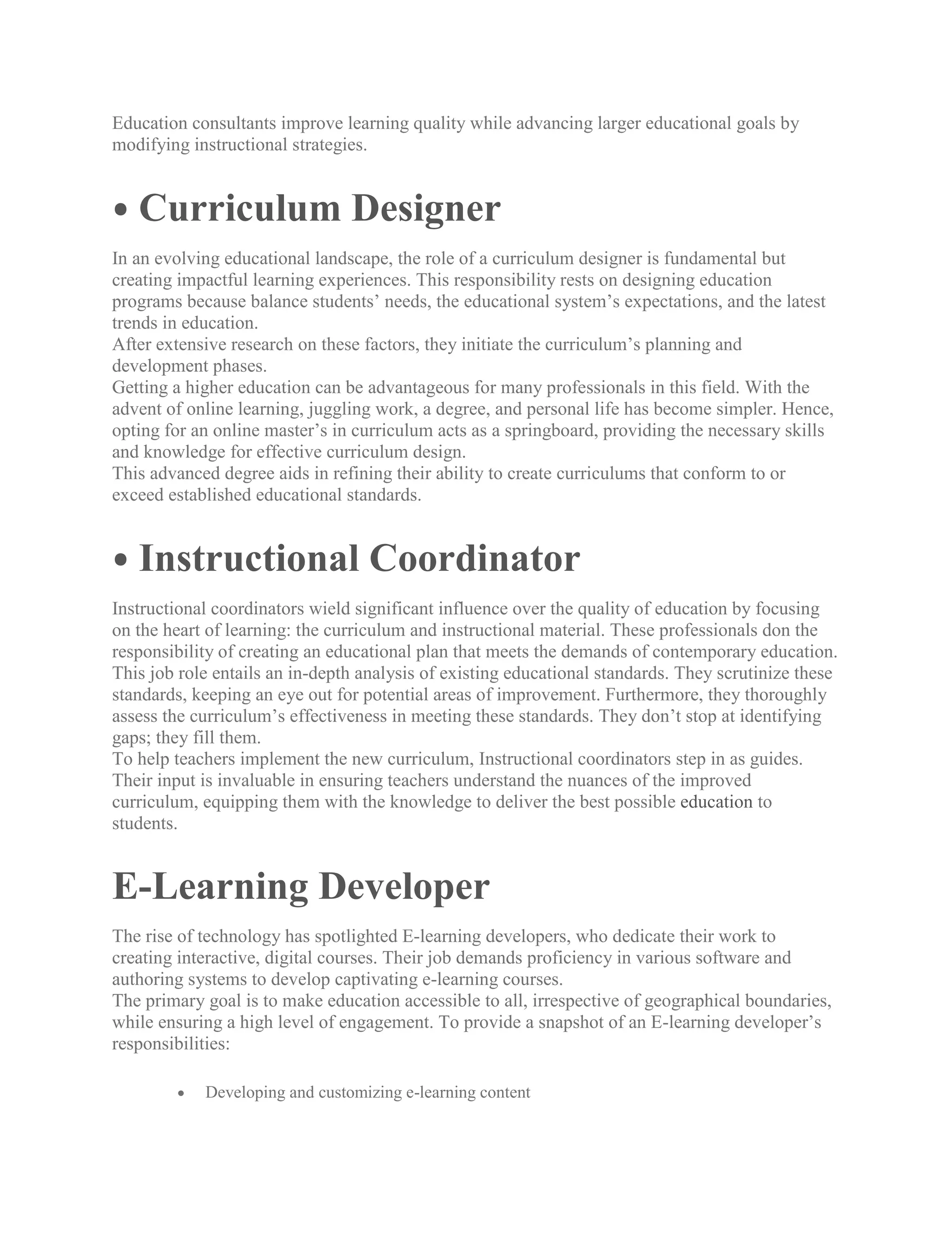 Curriculum Development | DOCX