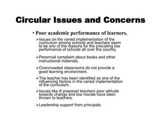 Curriculum development curriculum issues, concerns and responses | PPTX