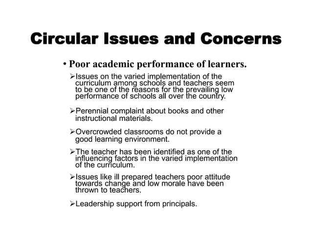 Curriculum development curriculum issues, concerns and responses | PPTX