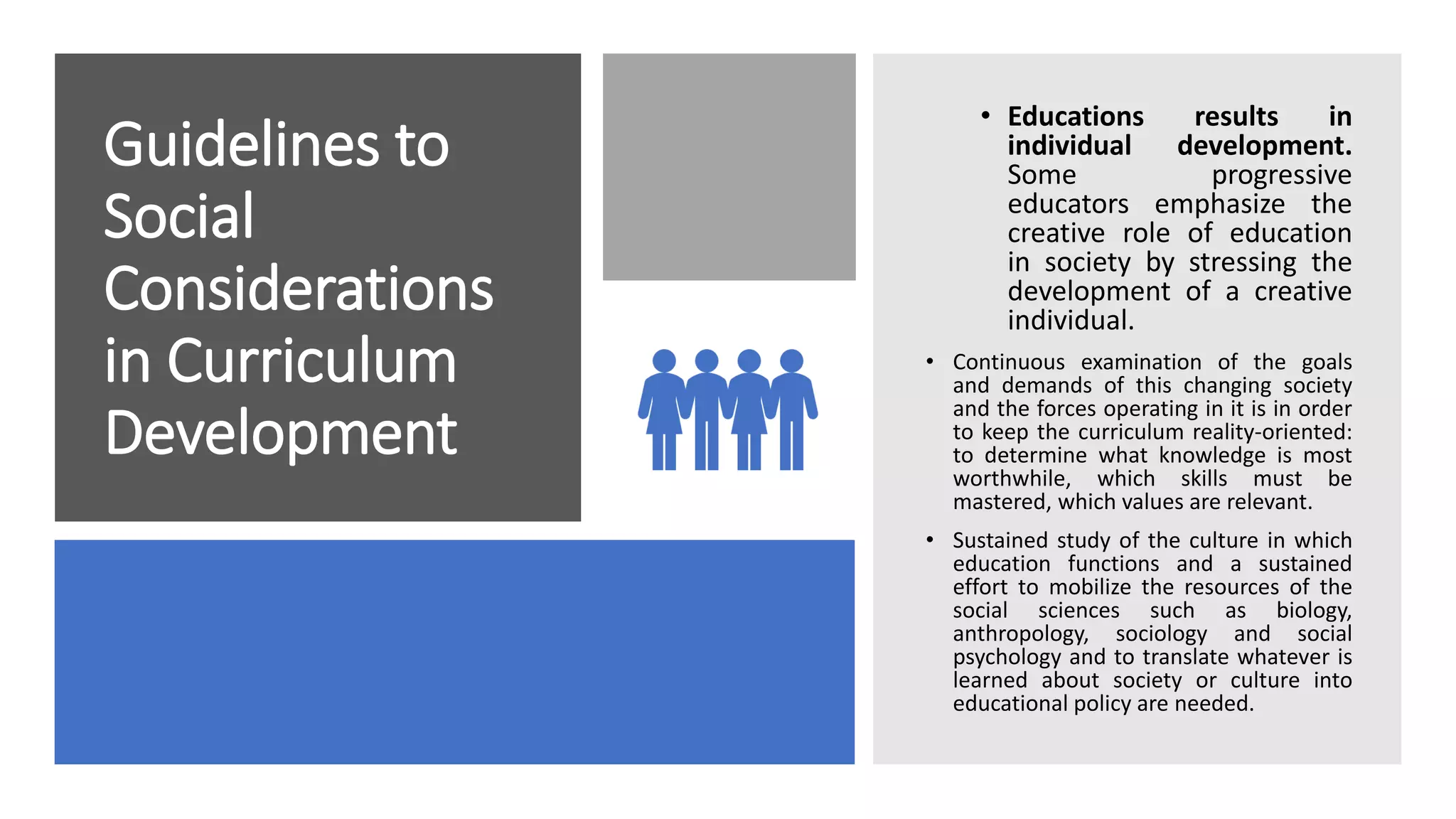 Sociological Dimensions in Curriculum Development | PPTX